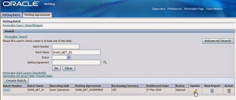 Oracle Applications Oracle Apar Netting Setups And Process Manual