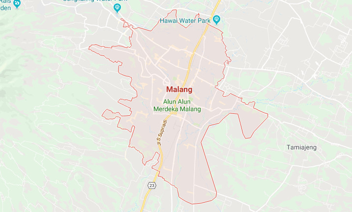 Peta Kota Malang Terbaru (Google Map)