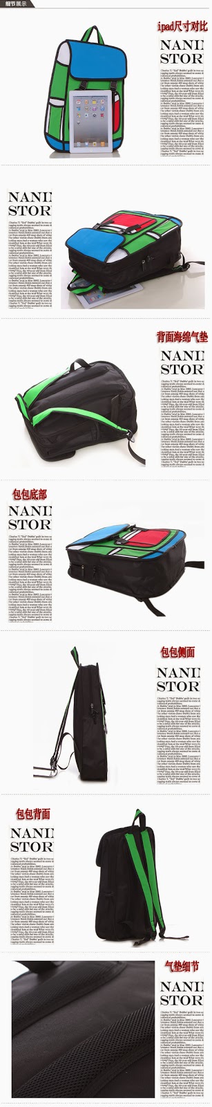 Bag Backpack 2D | LT25 | RM52 ~ stor cik nuyui