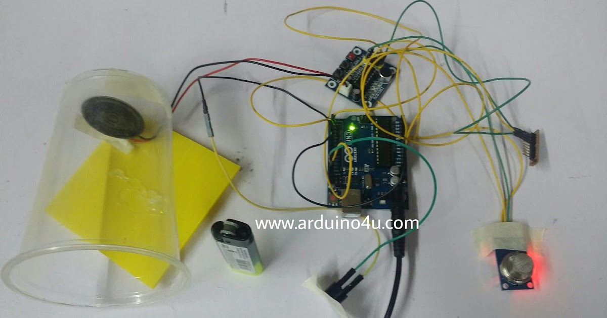 Projek Elektronik Arduino4u.com: 50.Gas leakage with voice alert