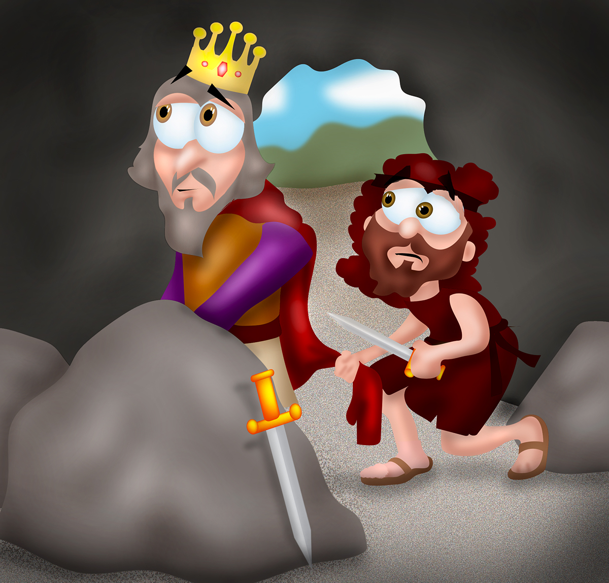 Mr Biblehead: David Spares King Saul's Life (1 Samuel 23 &24)
