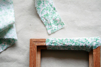 The Creative Place: DIY :: Fabric Scrap Wrapped Frame