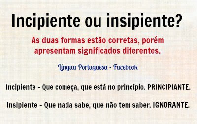 Incipiente ou Insipiente? ~ XD Pra Rir
