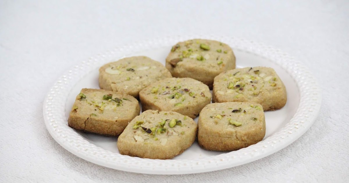 KAJU PISTA COOKIES / CASHEW PISTACHIO COOKIES / KAJU PISTA BISCUIT ...