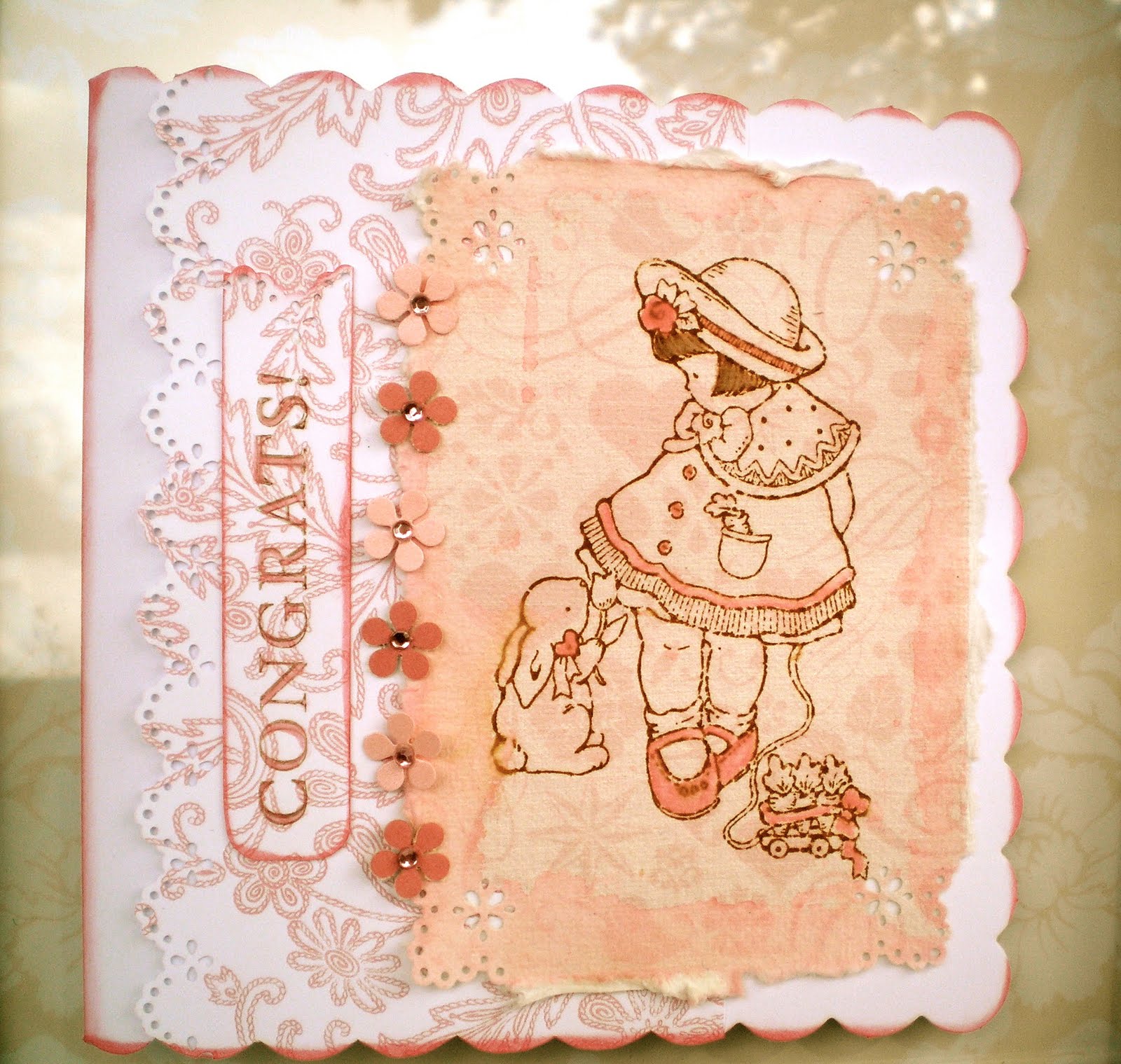 Petite Fleur Paperie: Little Girl Stamp
