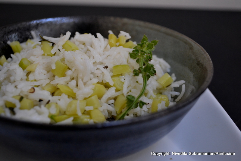 Day 29 - Persian Polo rice with wax beans & hungarian wax peppers