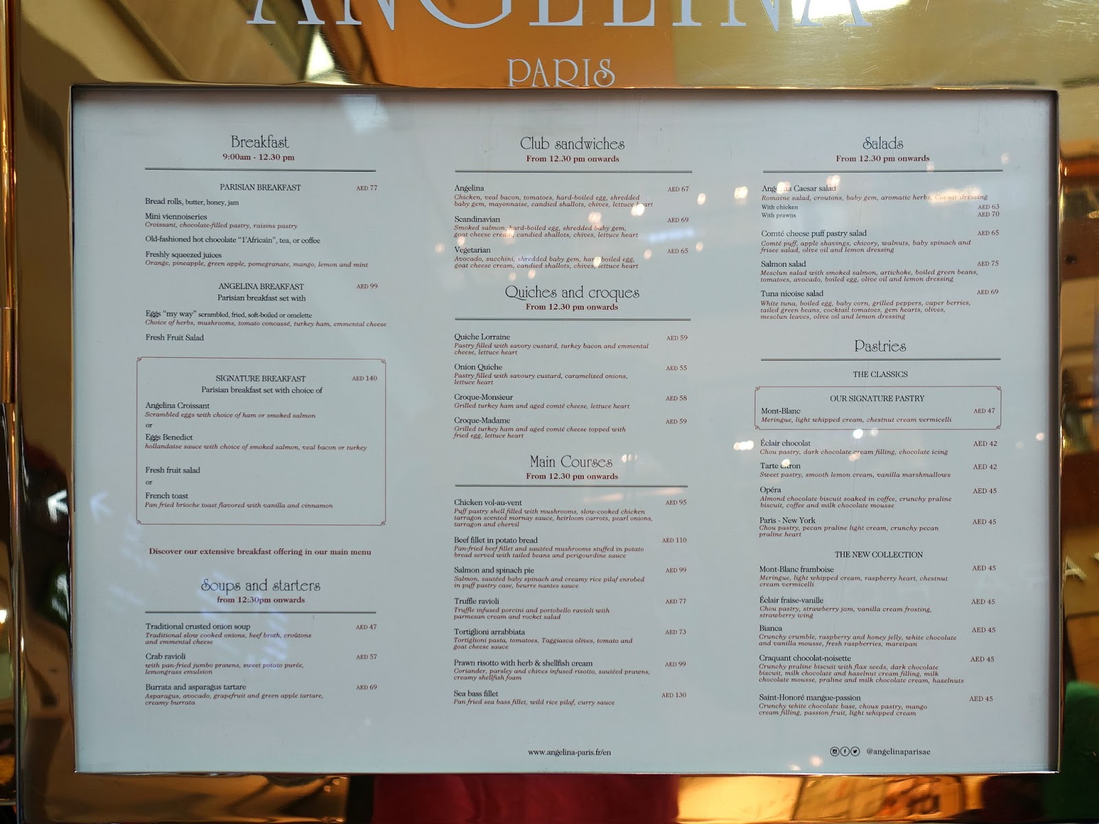 Angelina Paris (Dubai, UAE) ★★★☆☆ | A traveling foodie's gastronomic ...