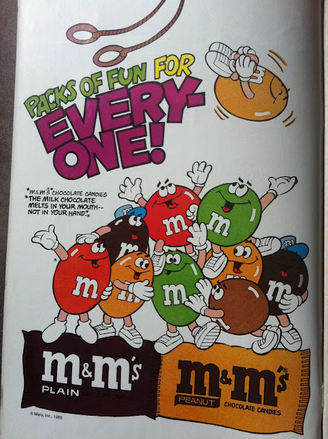 Walking The Candy Aisle: Old Ads M&Ms