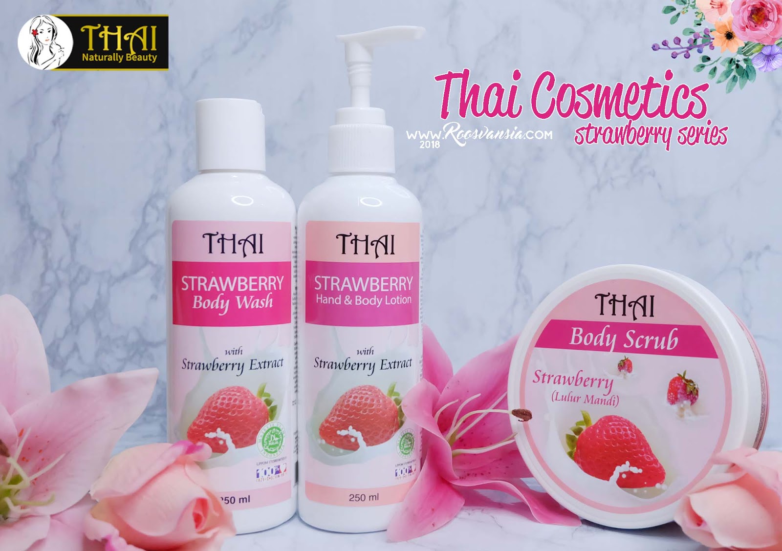THAI Cosmetics Body Care with Strawberry Ekstract | ROOSVANSIA - Beauty ...
