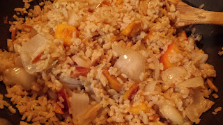 On the path to zen...: Indian Spiced Peach Fried Rice