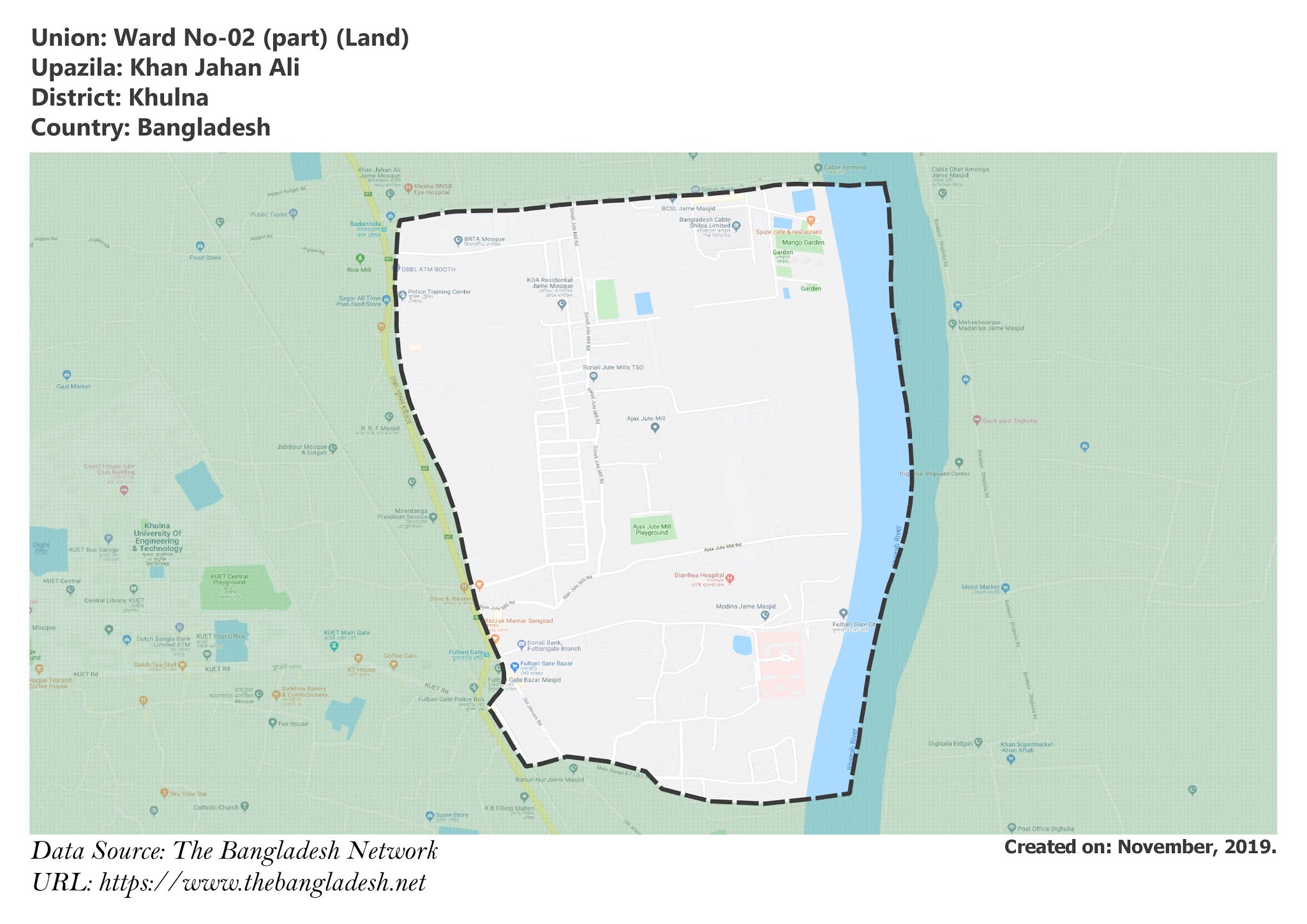 Ward No-02 (Part), Khan Jahan Ali, Khulna
