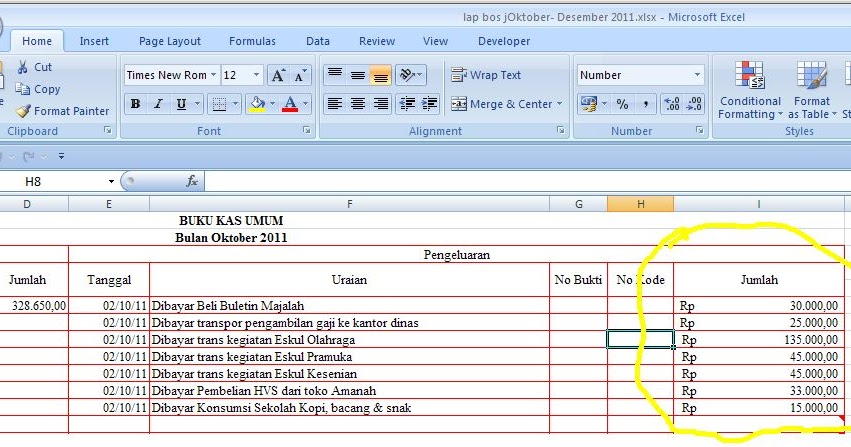 Mengatur Mata Uang Rupiah (Rp.) di Excel - SDN CIGINTUNG