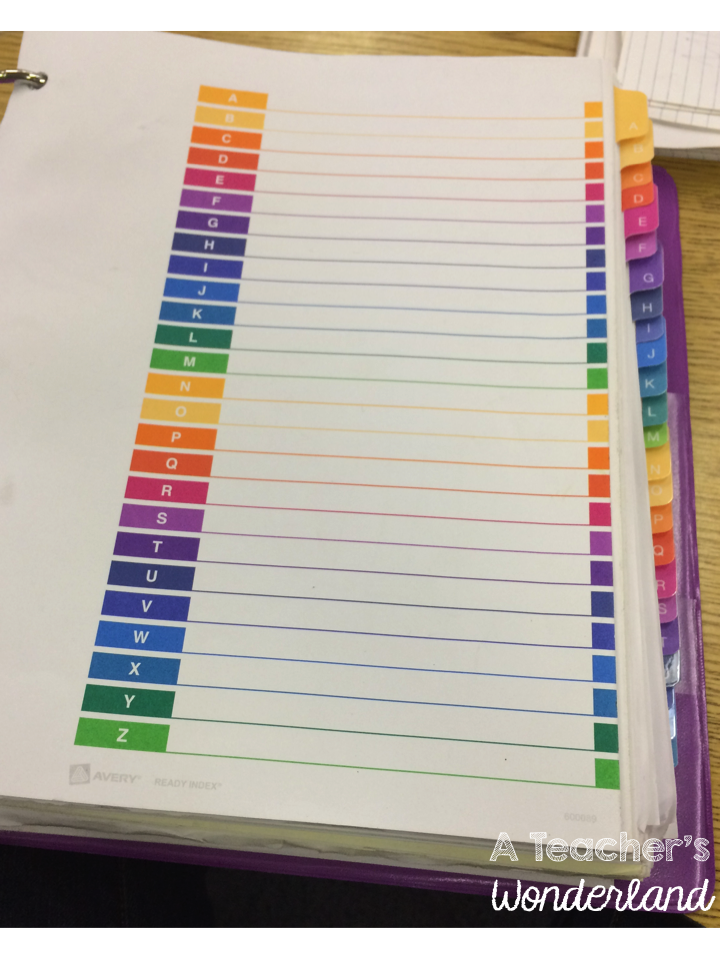 A Teachers Wonderland: Keep Track of Data
