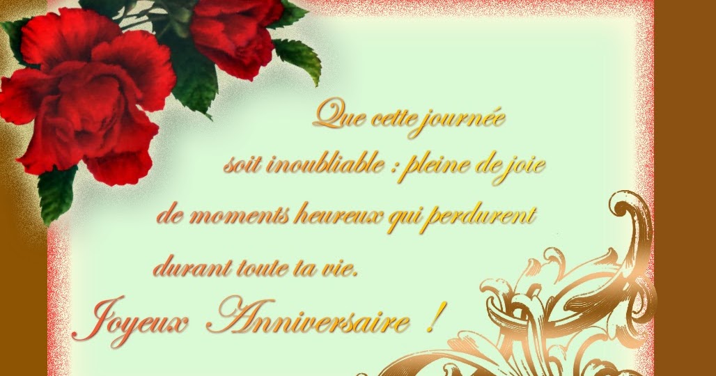 Carte De Voeux Anniversaire Texte Gratuit - titan ni