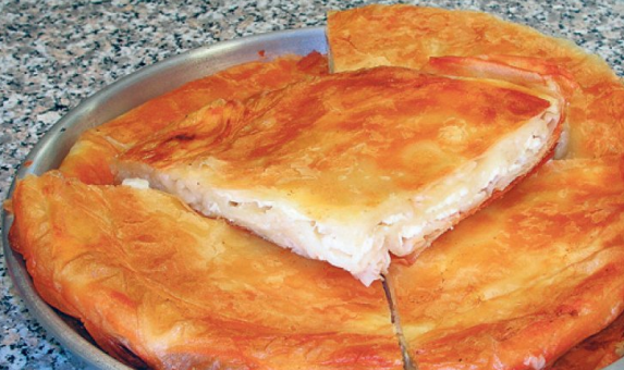 BUREK (PIE) WITH WHITE CHEESE ~ Macedonian Cuisine