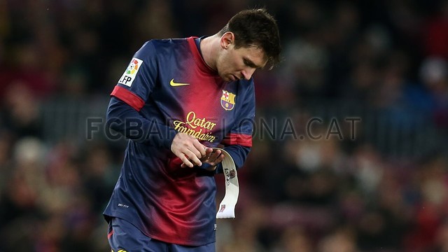 Messi captains Barca for first time ~ FOOTBALL ESPANA