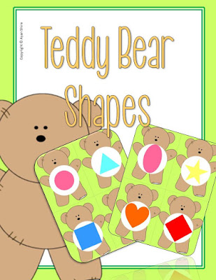 TeacherMomPlus3: Teddy Bear Shapes (FREEBIE)