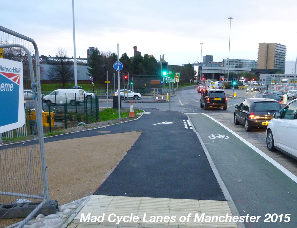 Mad Cycle Lanes of Manchester: Castlefield Utilities/Cycle Bridge ...