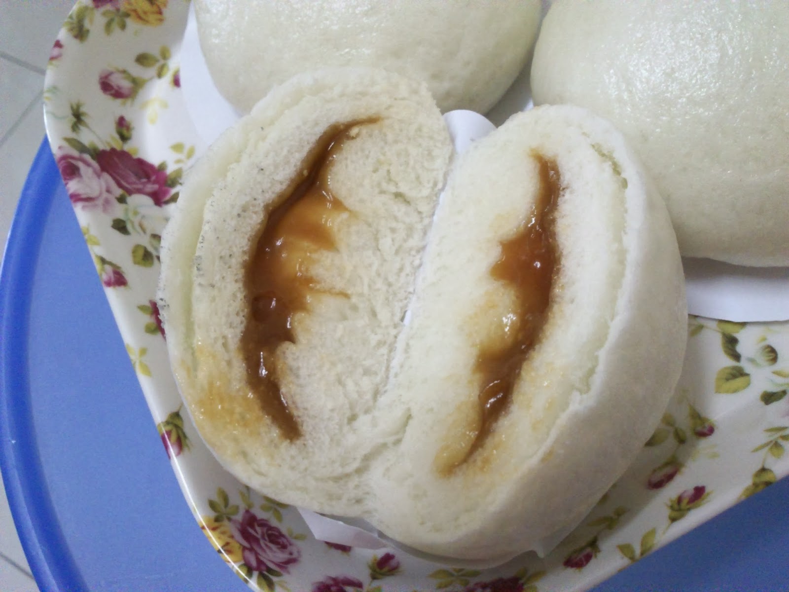 美味情缘: 班兰咖呀蒸包 Pandan Kaya Steamed Pao