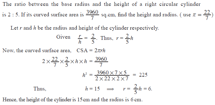 OMTEX CLASSES: The ratio between the base radius and the height of a ...