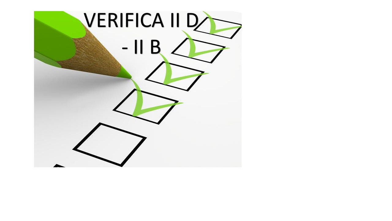 ZOOMIAMO IL MONDO!: VERIFICA II D - II B