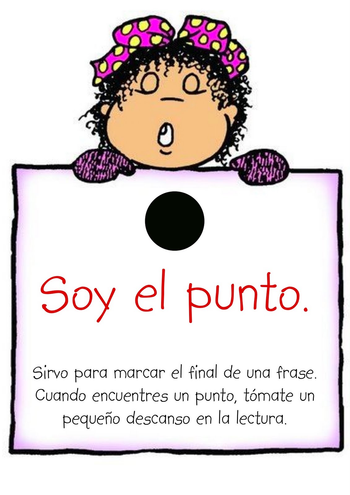 Un rincón del cole: El punto (.)