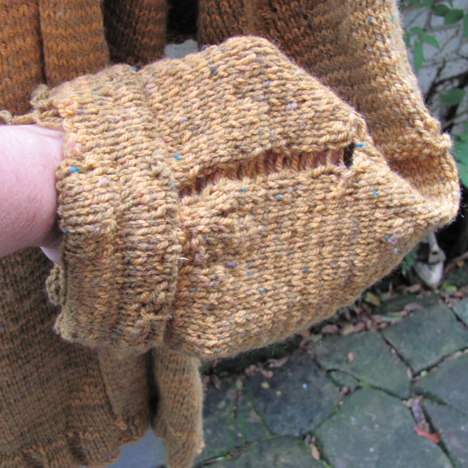 Fashioned by Lyndell: Musing about Distressed Knitting: part 2