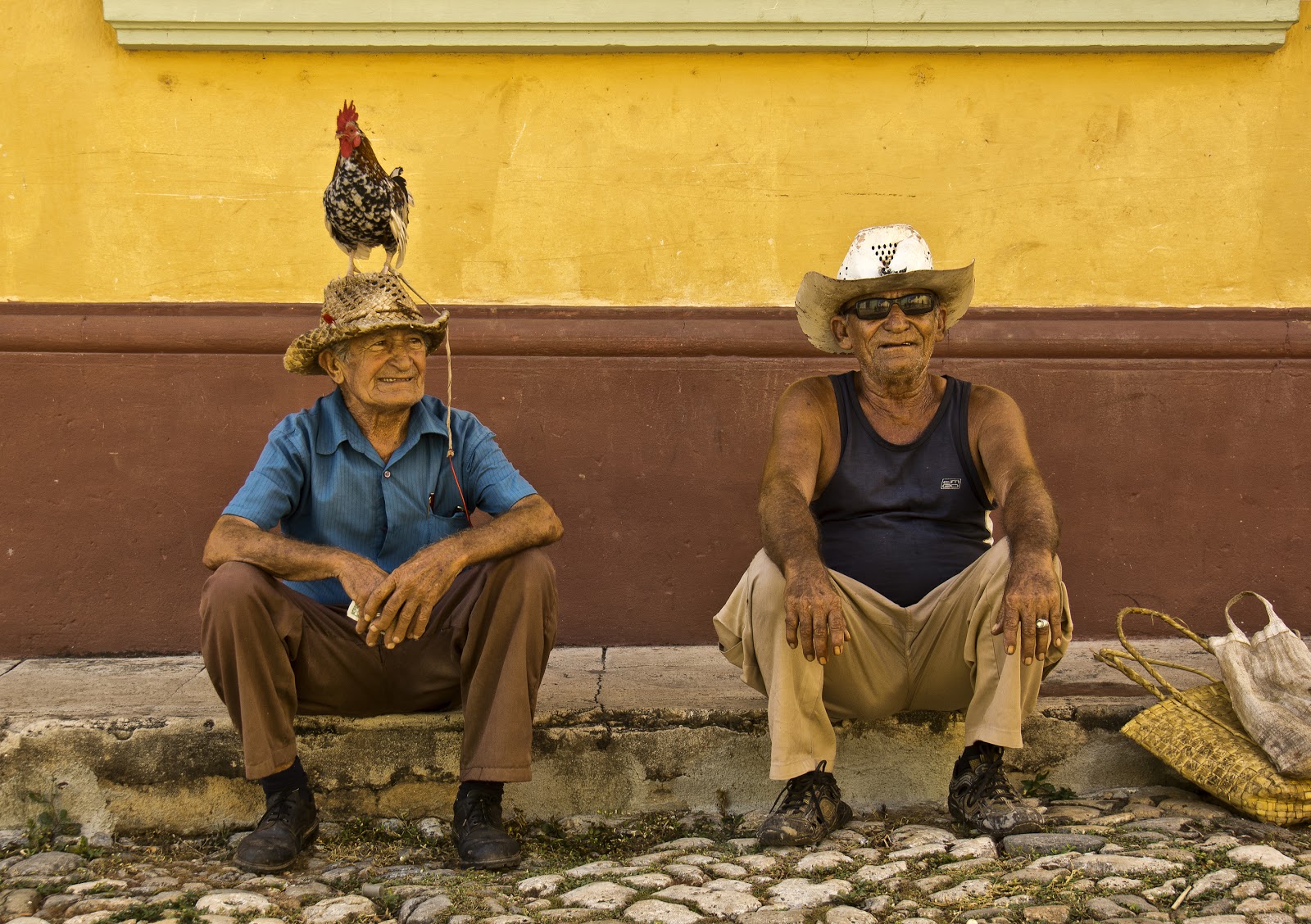 Dancing to Sculpture: The Man With The Chicken On His Head
