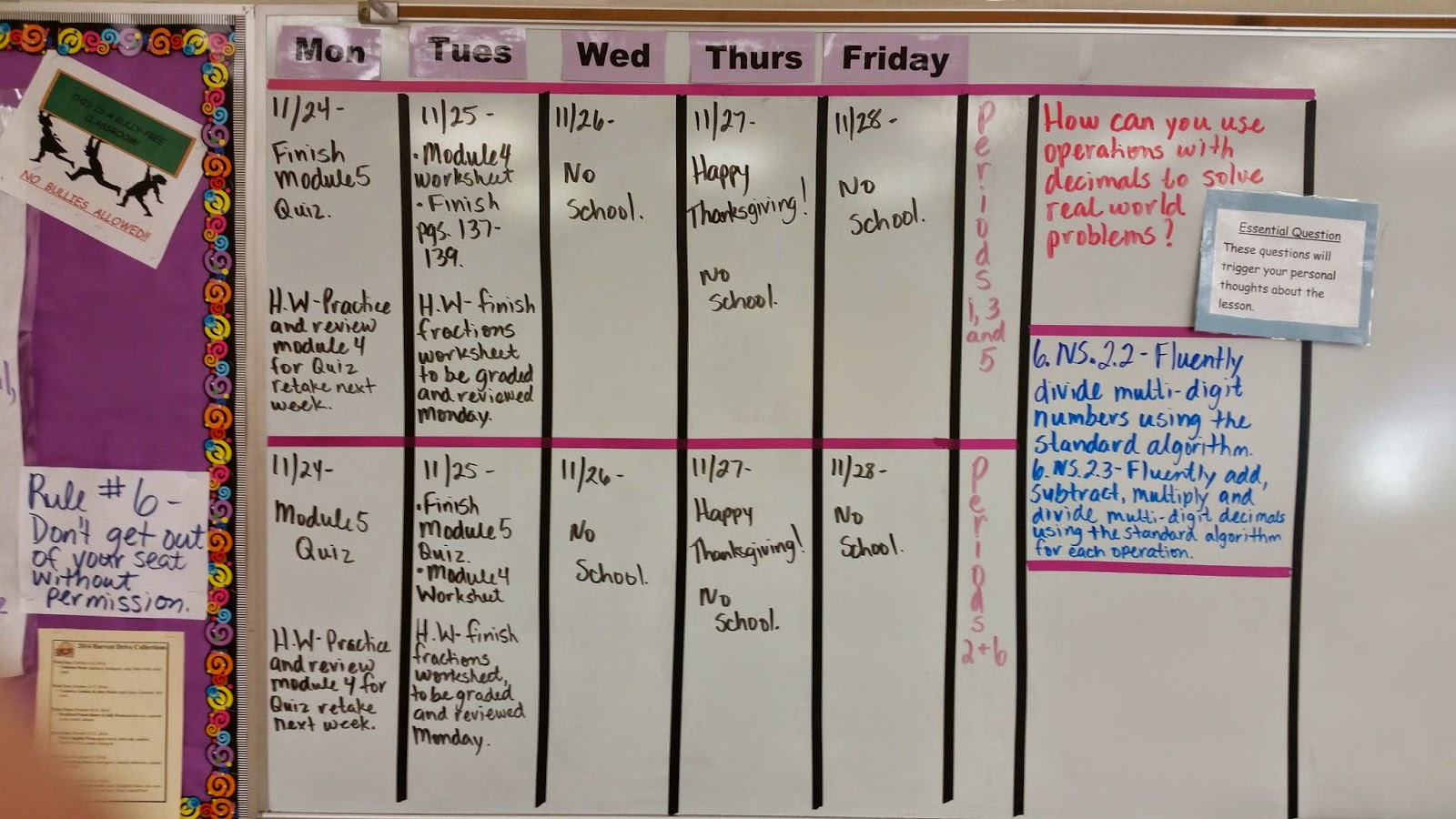 Mrs. Negron 6th Grade Math Class: 2014