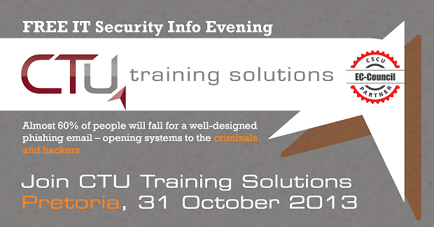 Free IT Security Info Evening at CTU Pretoria | CTU Training Solutions ...