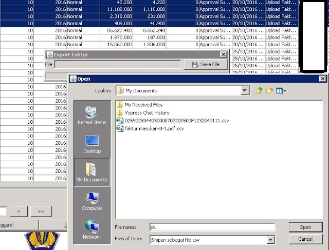 Cara membuat csv pajak - bpoblack