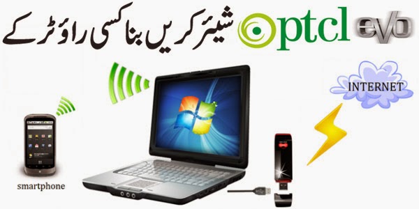 Share PTCL Evo without any Router in Urdu ~ crack computer softwares