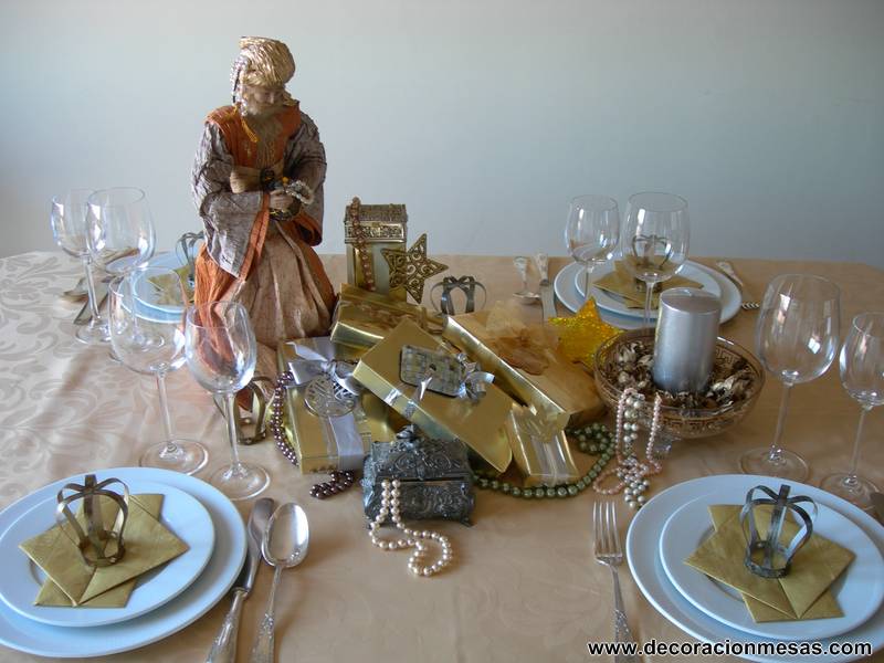 Decoracion de mesas: Mesa para el dia de los Reyes Magos