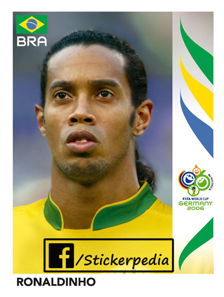 RONALDINHO- CAREER THROUGH FOOTBALL STICKERS