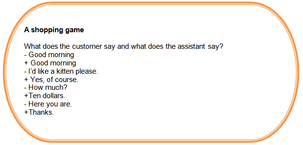 Caviar to teach English: 4. SPEAKING WITH SUPPORT