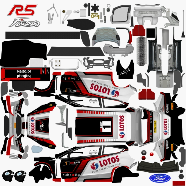 Ford Papercraft Template