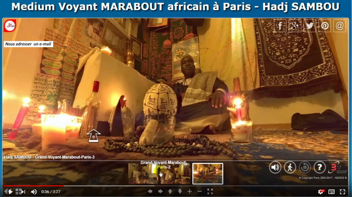 Le Marabout africain à Paris Hadj SAMBOU livre un Tutoriel