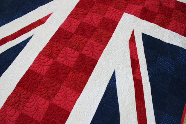 Rachael Rabbit: Union Jack Patchwork Quilt