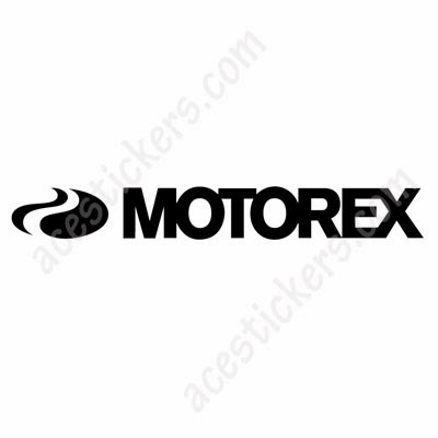 acestickers: Motorex Logo # 4 Stickers (18 x 2.3 cm)