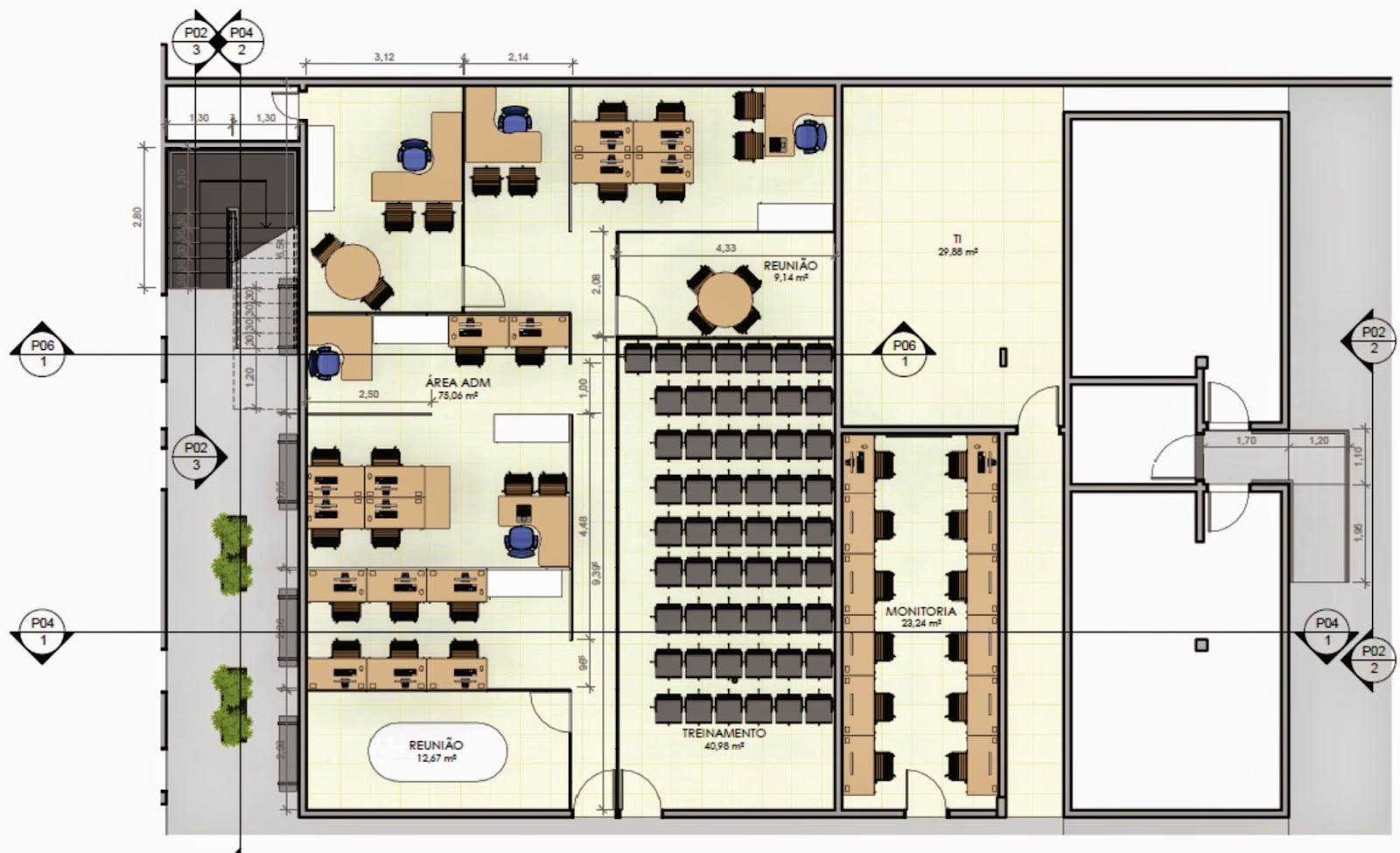 OBRAMESTRA arquitetura | design: Projeto de Ampliação Vector Contact Center
