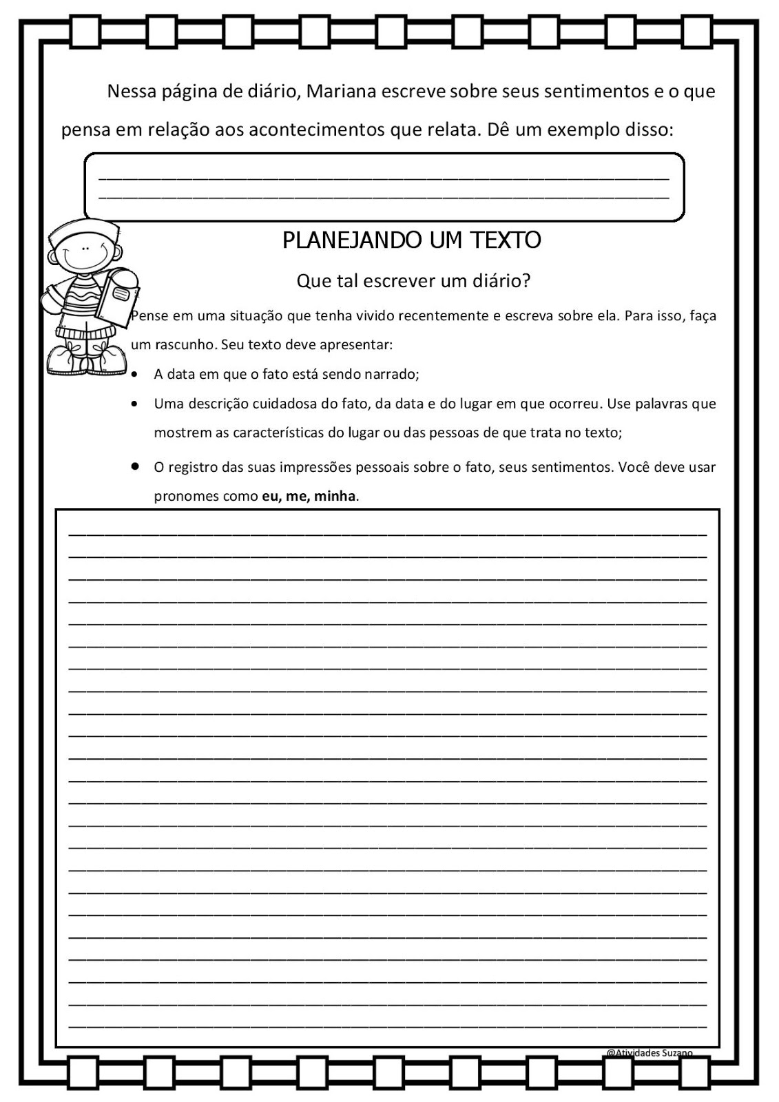 Produção De Texto Diario Pessoal - LIBRAIN