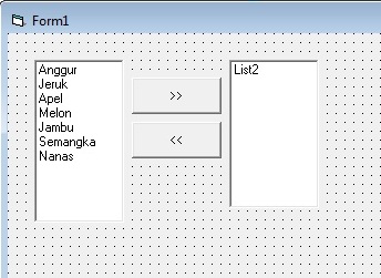 PEMOGRAMAN STRUKTUR DATA: Memindahkan Item pada Listbox ke Listbox yang lainnya | Tutorial ...