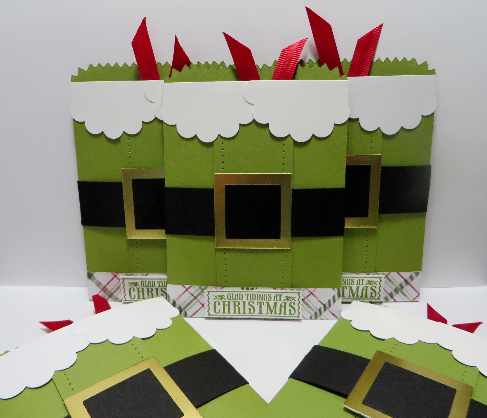 Lynn's Locker: Stampin' Up Elf Mini Treat Bag Pocket Card With Insert