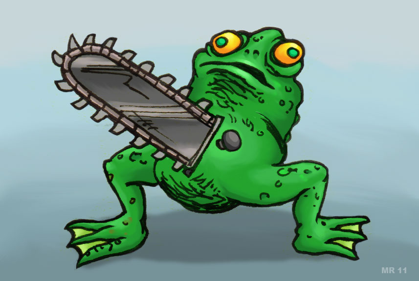 Freaks, Mutants, and Monsters: Chainsaw Frog