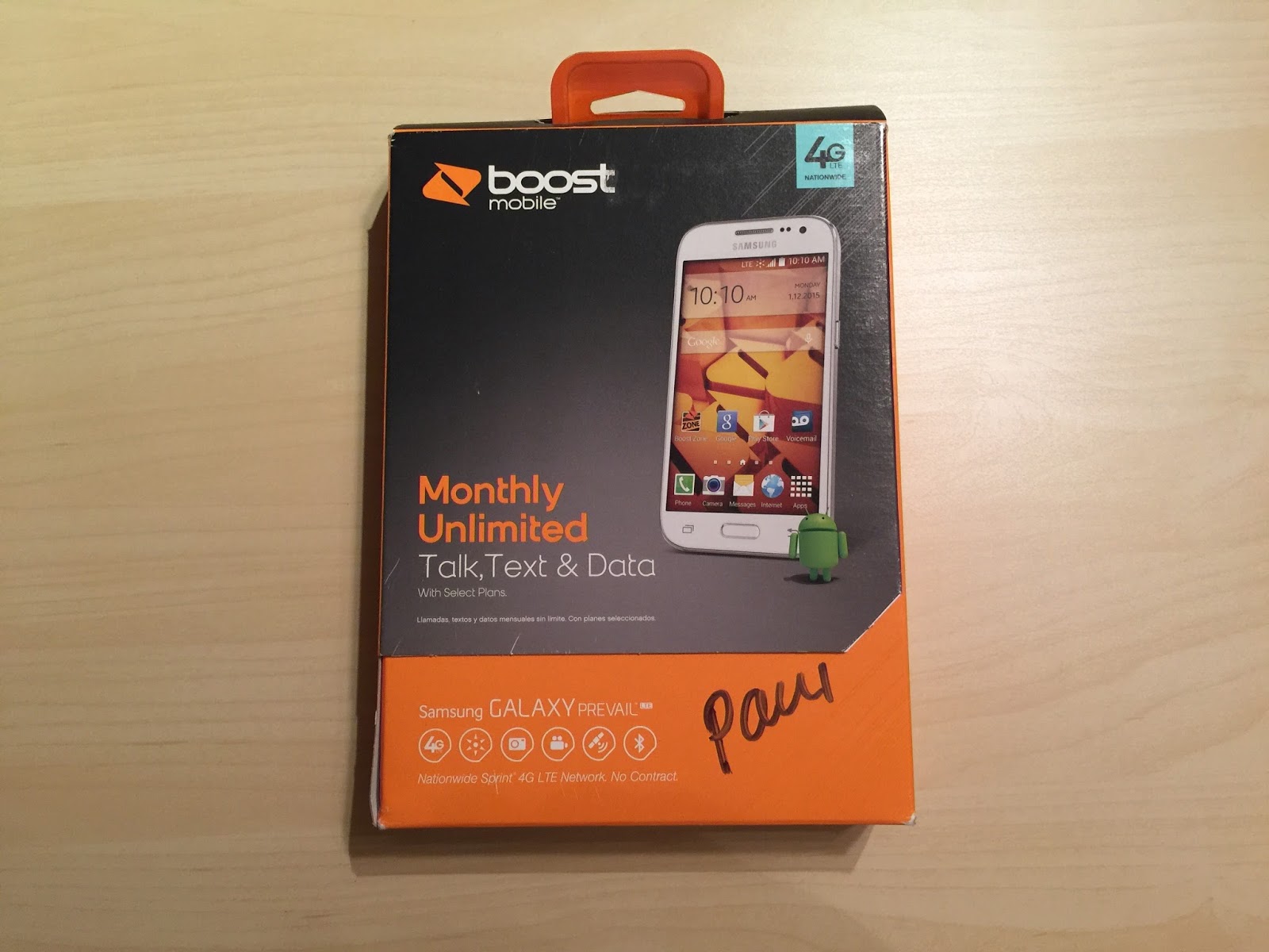 Samsung Galaxy Prevail de Boost Mobile Unboxing ~ SpanglishReview