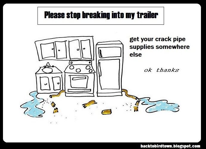 Back to Birdtown: Birdtown Comics: Crack Pipe Supplies