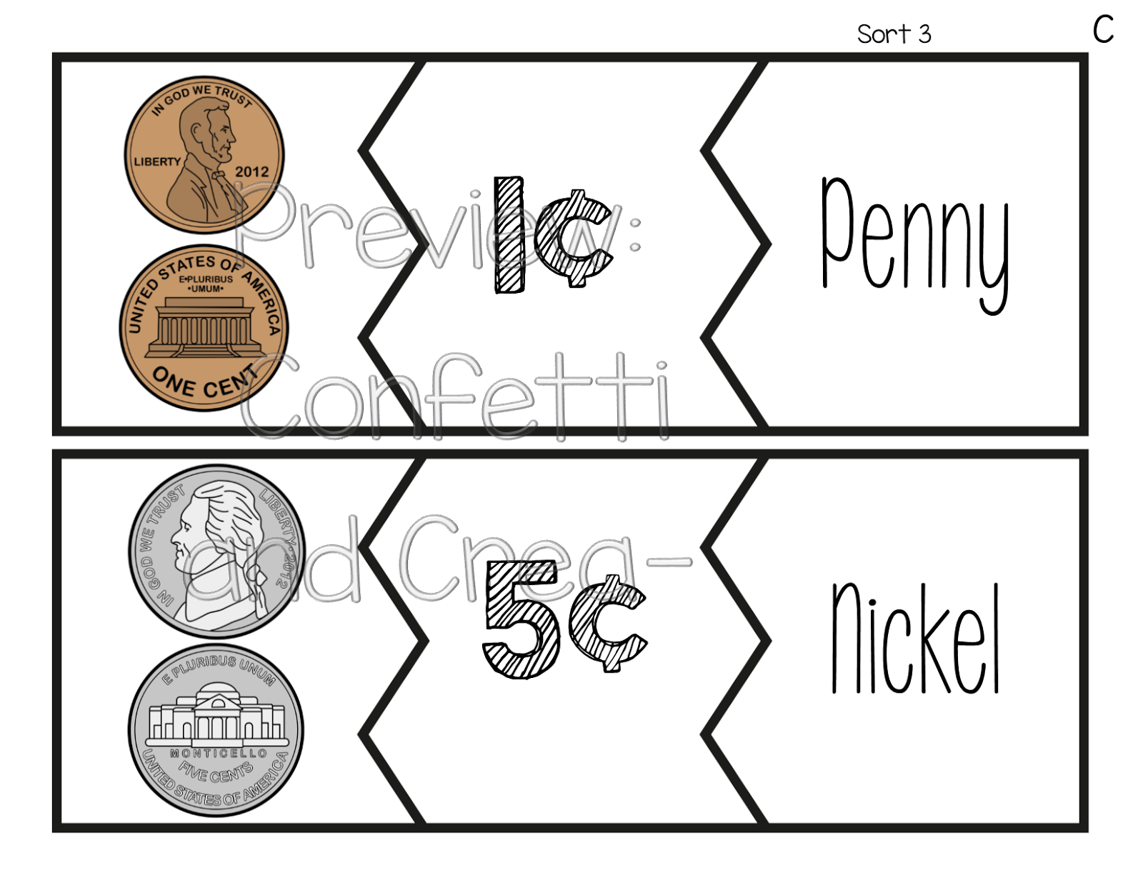 Spoonful of Confetti and Creativity: Teaching Money!