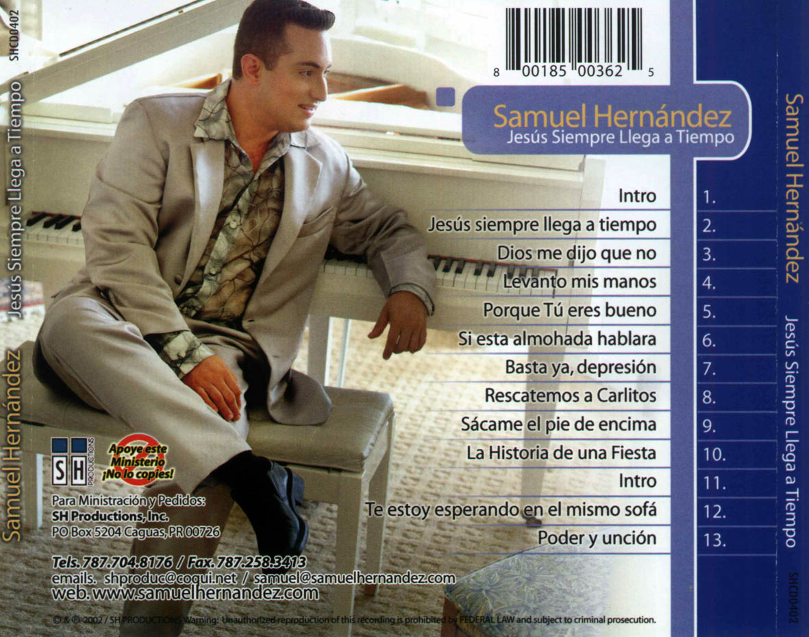 Descargar Samuel Hernández - "Jesus Siempre Llega a Tiempo " 2004 ...