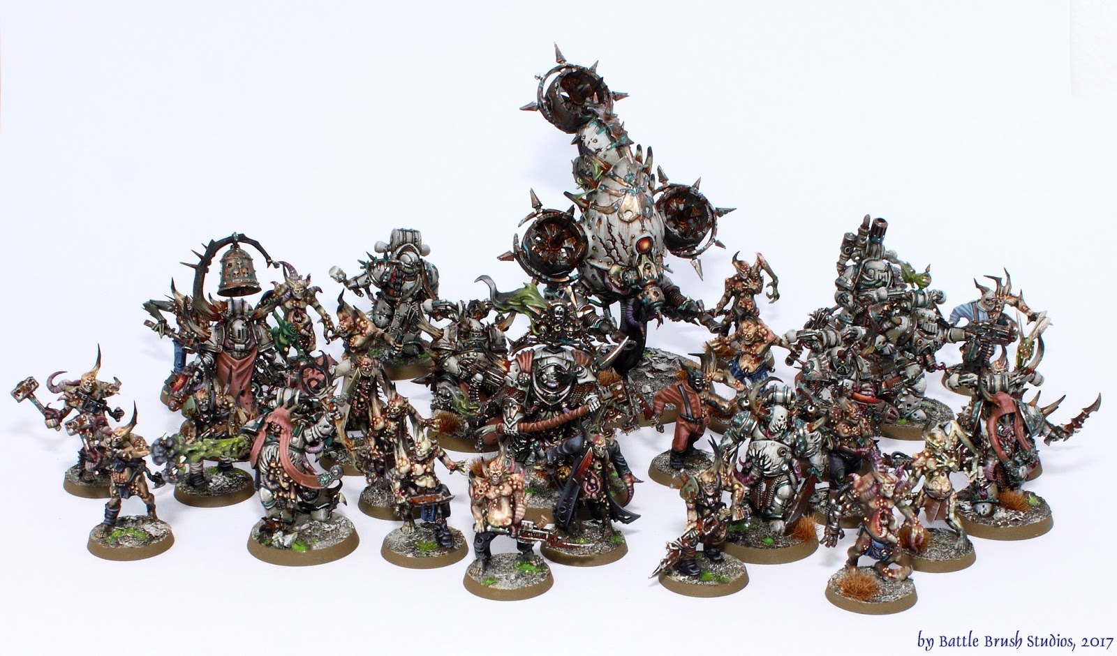 Battle Brush Studios: Showcase: Dark Imperium Nurgle Force