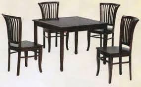 Model Gambar Meja Makan Jati Harga Murah: Meja makan hitam putih